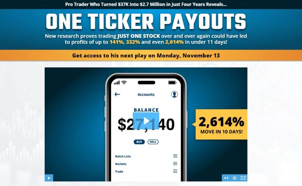 One Ticker Payouts Review: Nate Bear Legit?